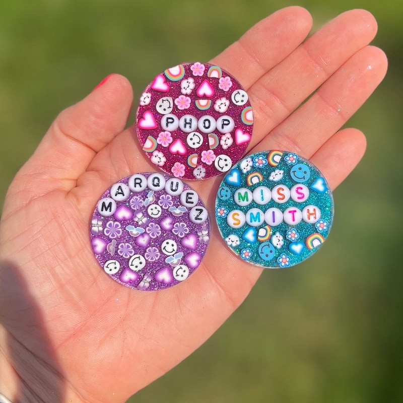 Resin Badge Reels Circle - Etsy