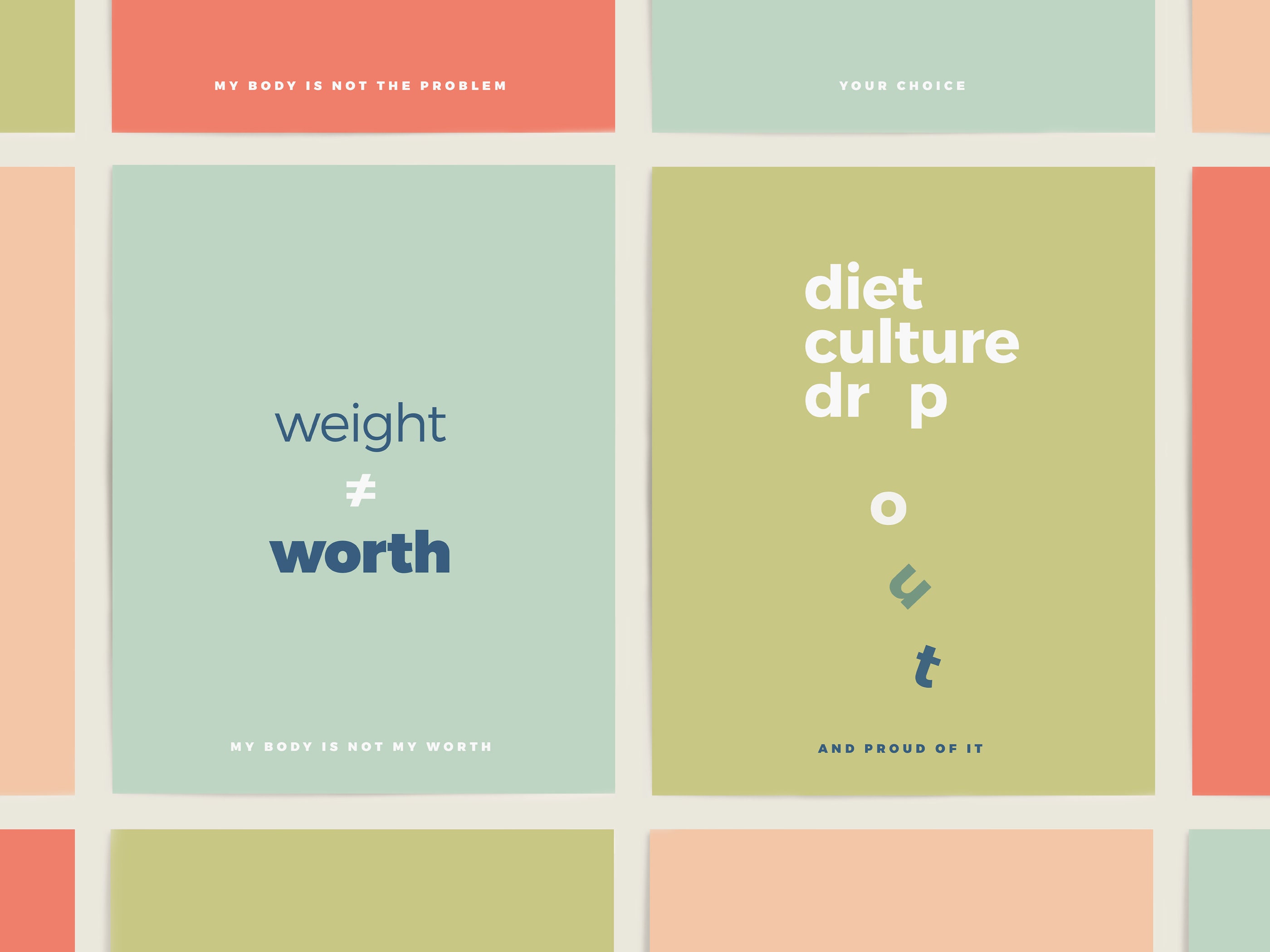 Printable Eating Disorder Recovery Affirmation Cards, Disordered Eating ...