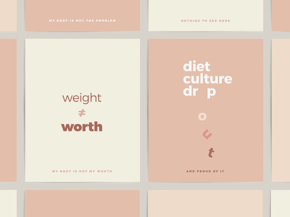 Printable Eating Disorder Recovery Affirmation Cards, Disordered Eating ...