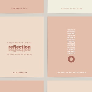 Printable Eating Disorder Recovery Affirmation Cards, Disordered Eating ...