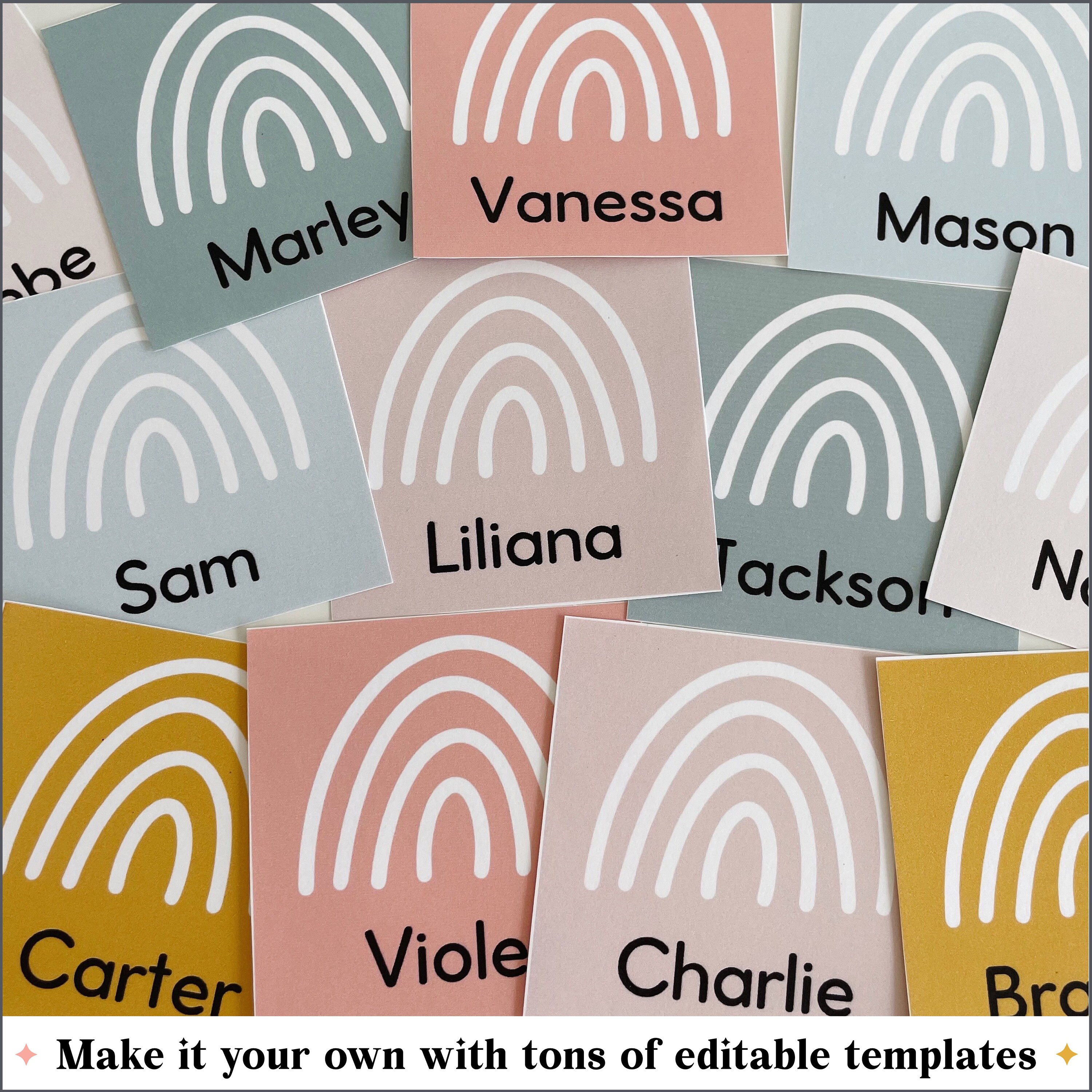 Boho Rainbow Classroom Decor Bundle | Modern Classroom Decor Bundle ...