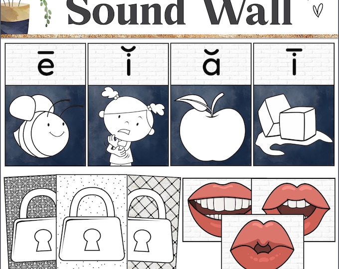 Sound Wall Classroom Posters | Boho Neutral Classroom Decor | Phonics ...