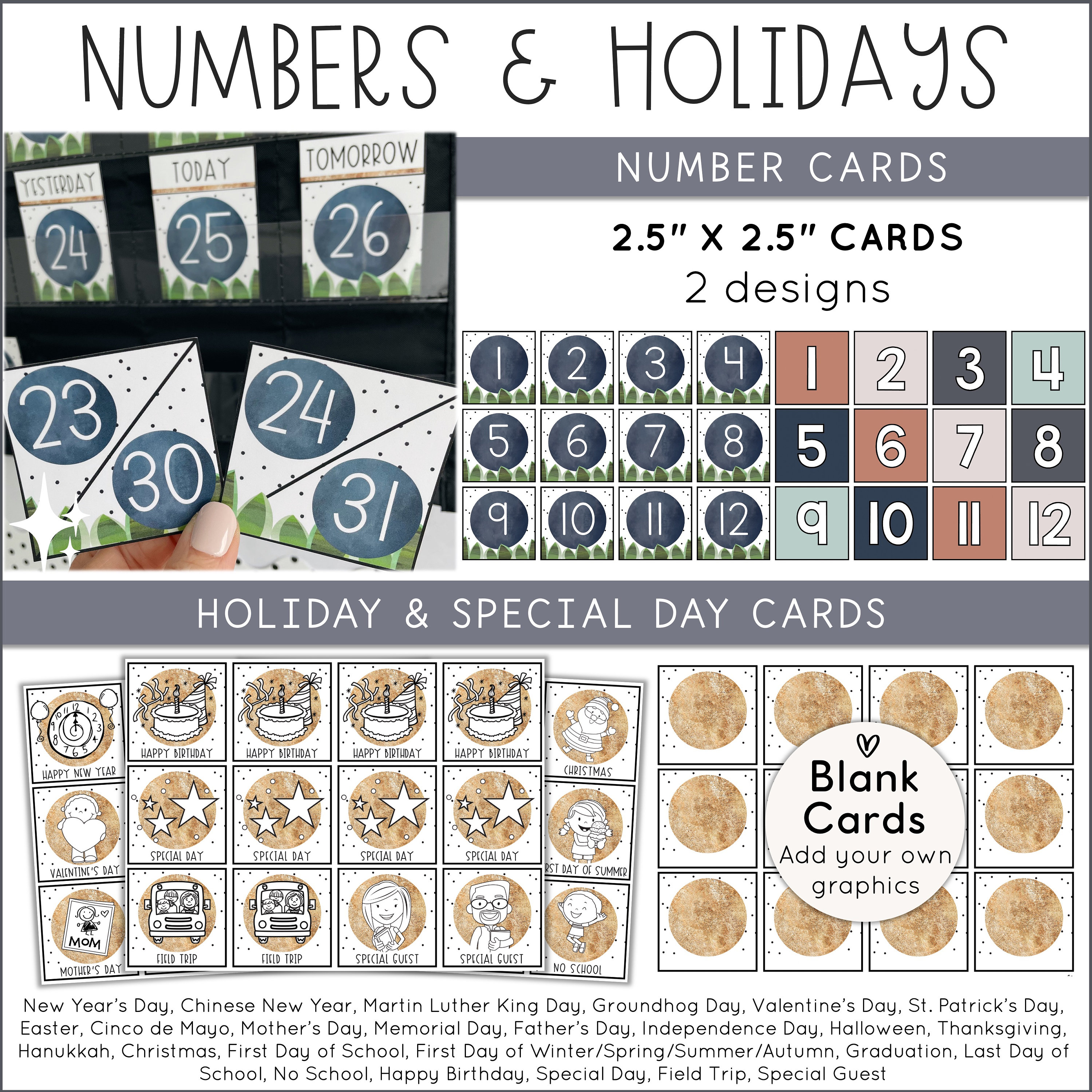 Boho Classroom Calendar Boho Plants Editable Classroom - Etsy