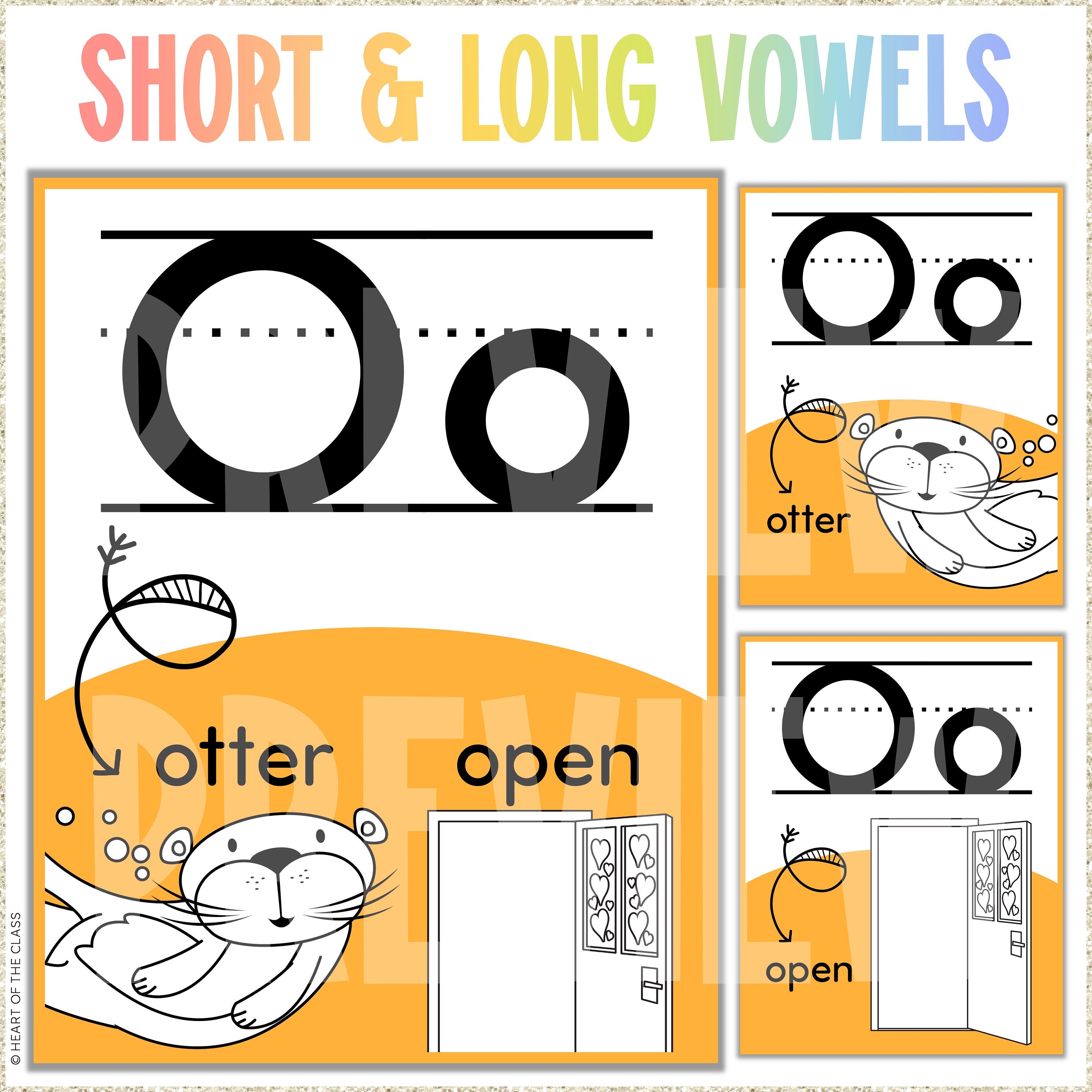 Classroom Alphabet Posters Hello Brights Classroom Decor Printable ...
