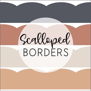 Printable Classroom Borders | Modern Boho Bulletin Board Borders for ...