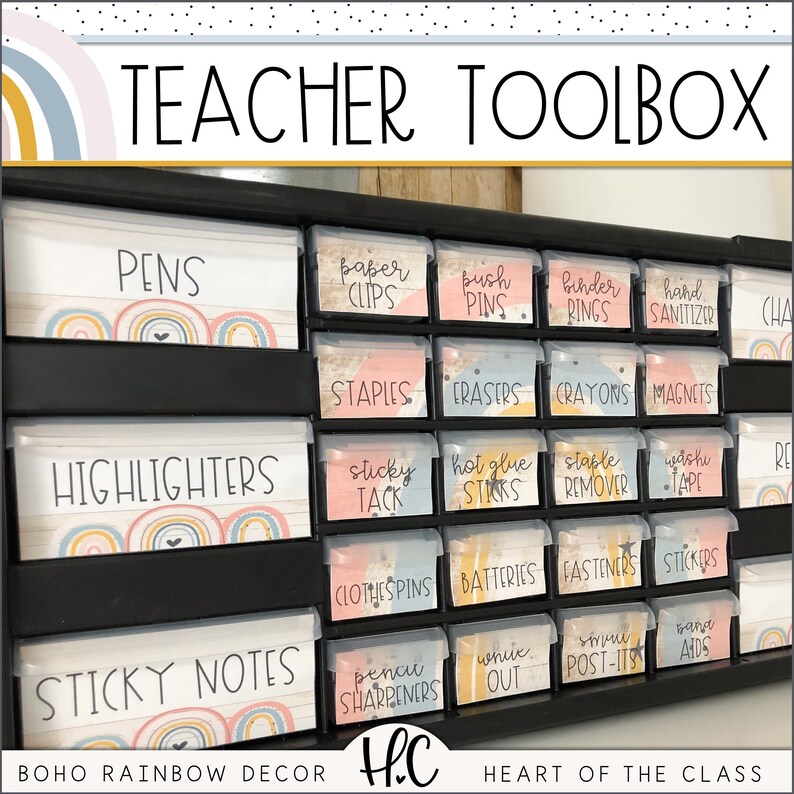Teacher Toolbox Editable Teacher Toolbox Labels Toolbox - Etsy Canada