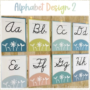 Classroom Cursive Alphabet Posters | Hello Calm Classroom Decor ...
