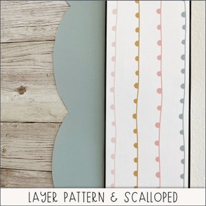 Printable Classroom Borders | Boho Rainbow Bulletin Board Borders ...