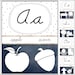 Cursive Alphabet Posters With Graphics Boho Plants Classroom Decor ...