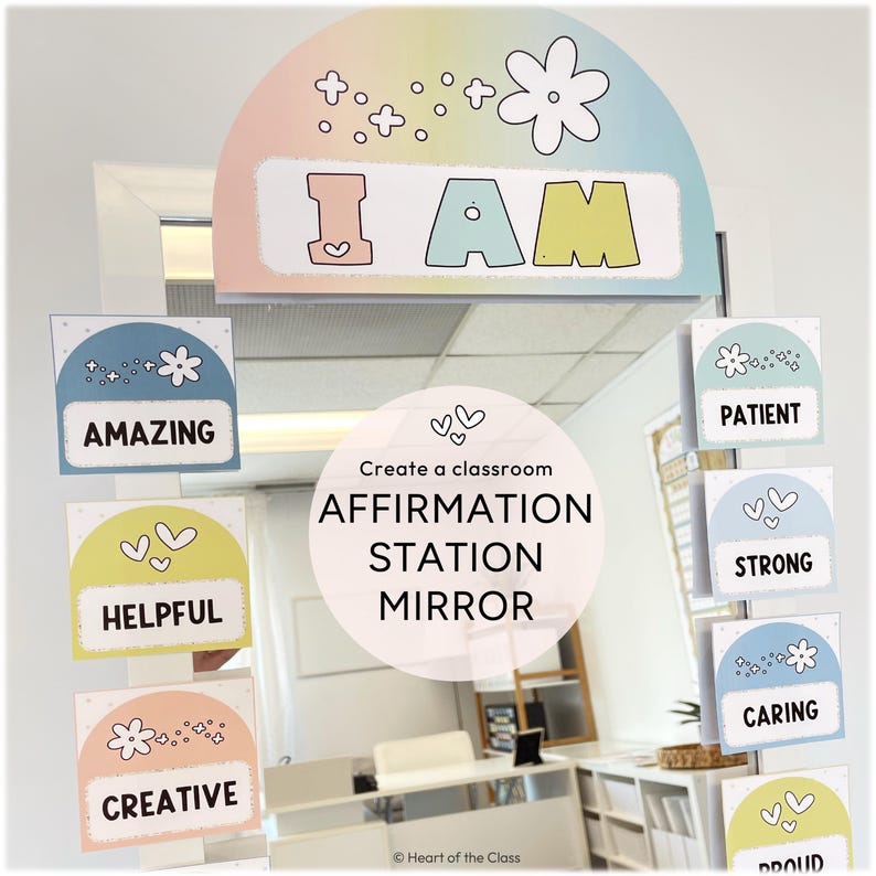 Hello Calm Classroom Affirmation Station With Editable Positive ...