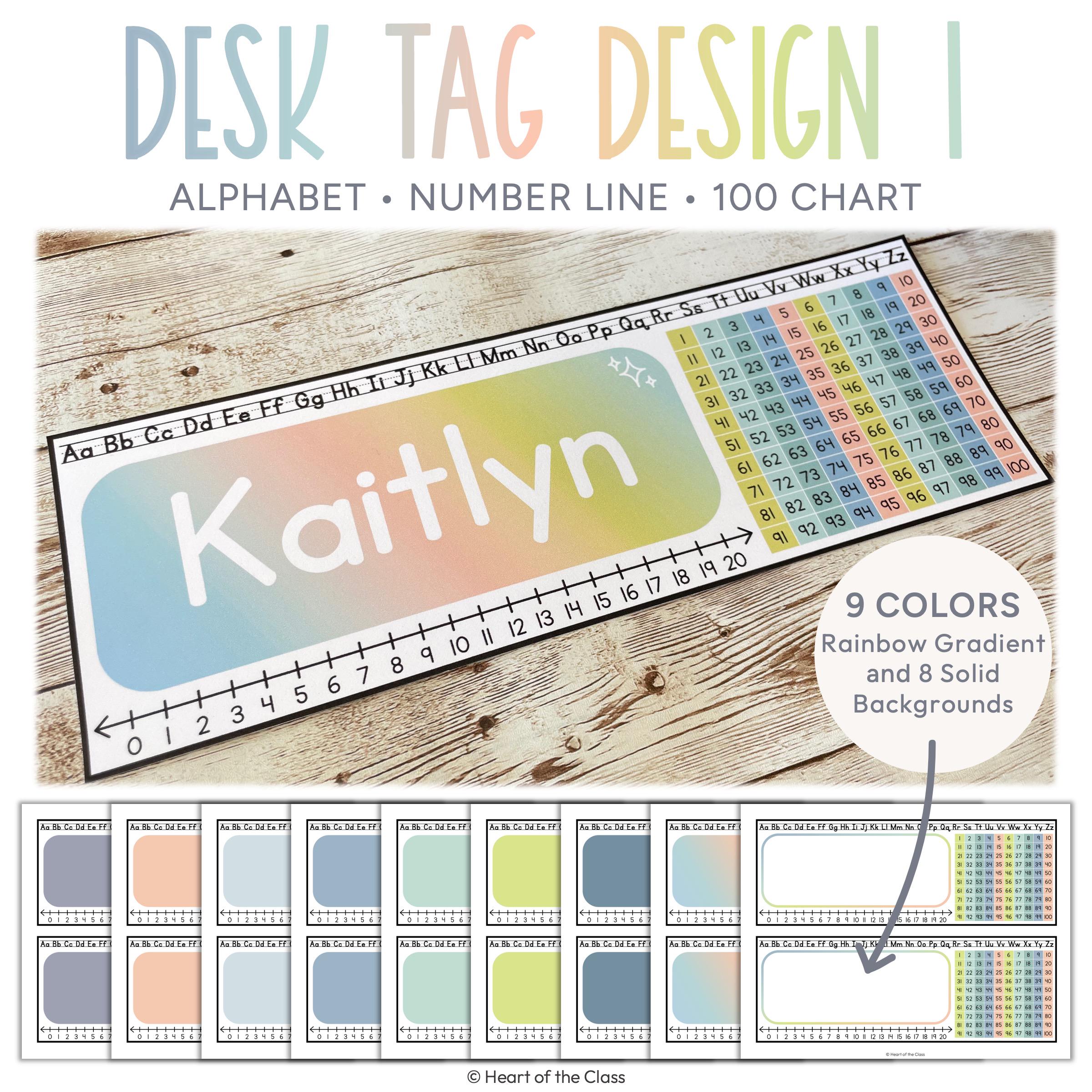 Student Desk Name Tags Editable Labels | Desk Name Plates With Alphabet ...