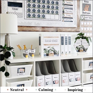 Modern Boho Classroom Decor Bundle | Editable Classroom Decor Bundle ...