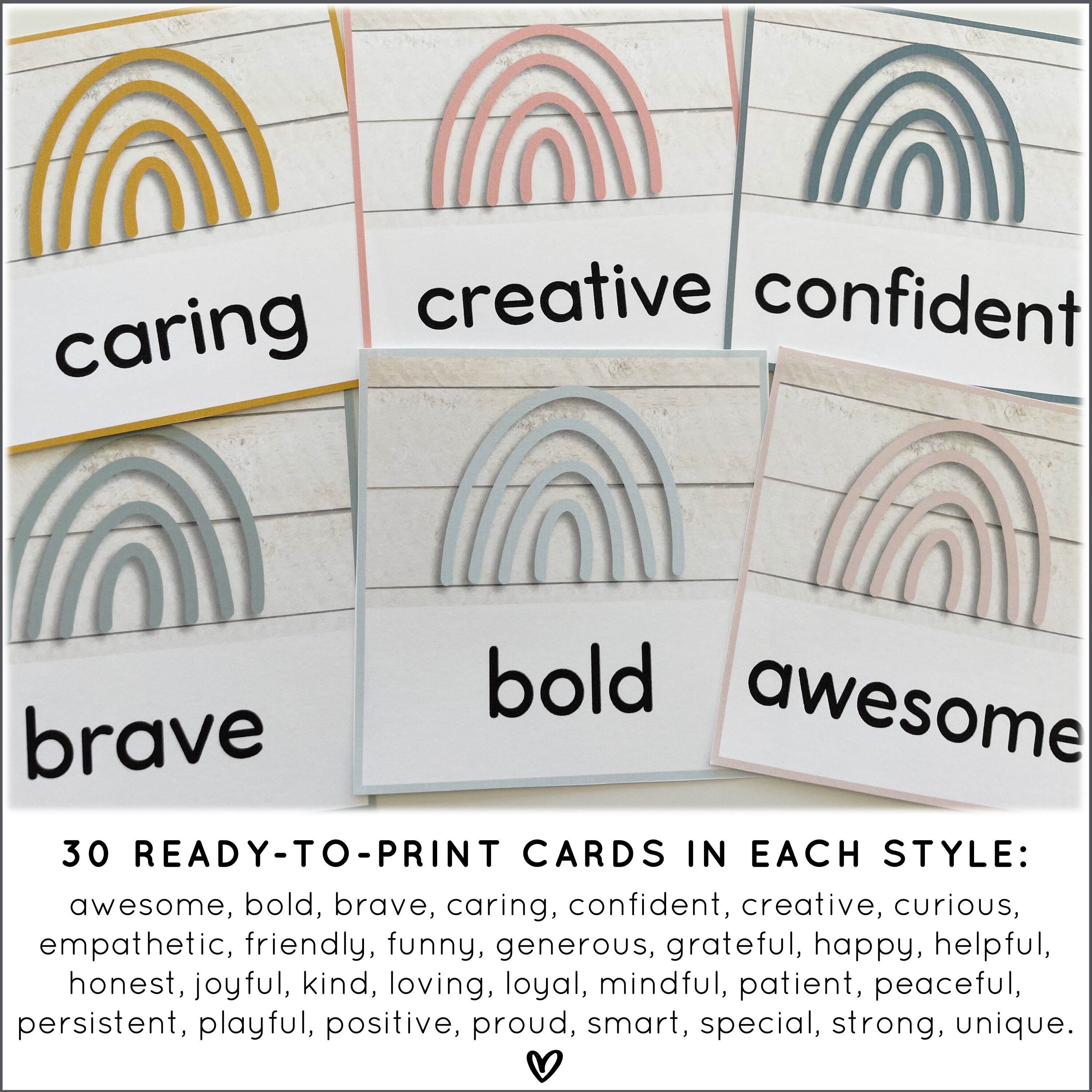 Affirmation Station Boho Rainbow Classroom Decor Affirmation Mirror - Etsy