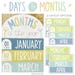 Hello Calm Classroom Calendar, Weather, and Days in School Bulletin ...