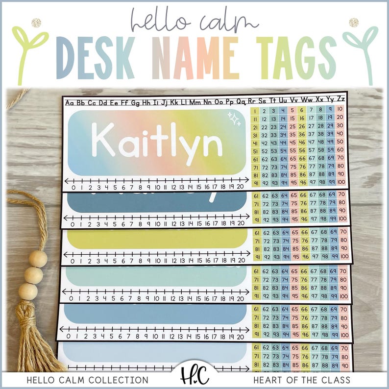 Student Desk Name Tags Editable Labels | Desk Name Plates With Alphabet ...