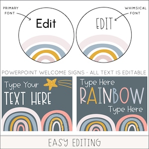 Classroom Door Decor | Editable Door Decor for Boho Rainbow Classroom ...