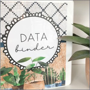 Binder Covers and Spines | Boho Plants Classroom Decor | Editable ...