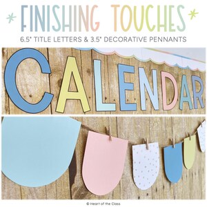 Hello Calm Classroom Calendar, Weather, and Days in School Bulletin ...