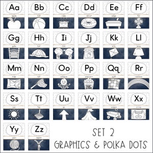 Modern Boho Classroom Alphabet Posters With Graphics | Printable ...