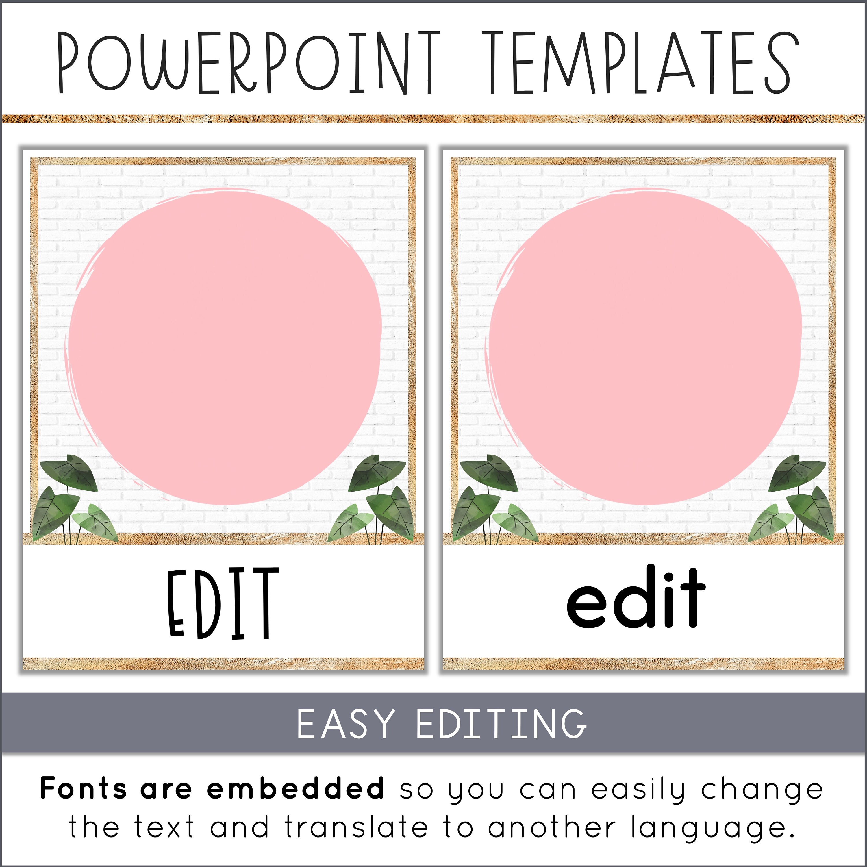 Boho Classroom Color Posters | Editable Color Posters - Etsy