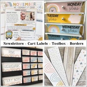 Boho Rainbow Classroom Decor Bundle | Modern Classroom Decor Bundle ...