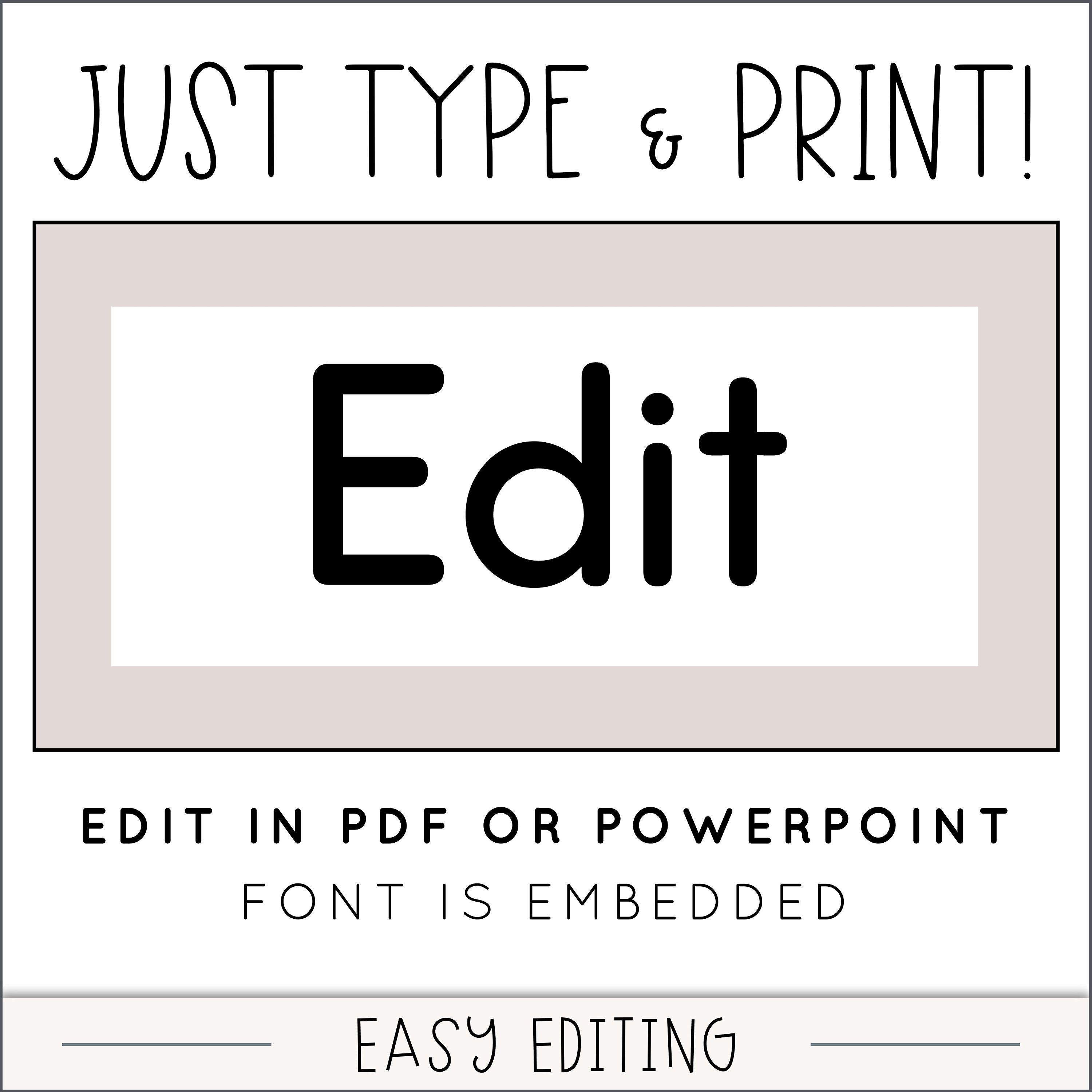 Boho Classroom Word Wall Editable Sight Word Cards Boho - Etsy