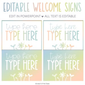 Hello Calm Pastel Classroom Door Decor With Editable Student Names ...