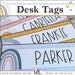 Classroom Desk Tags | Editable Student Name Tags | Alphabet Desk Tags ...