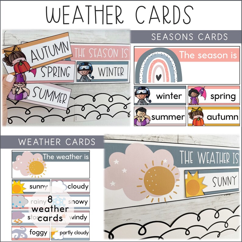 Classroom Calendar Boho Rainbow Classroom Decor Editable - Etsy