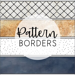 Printable Classroom Borders | Modern Boho Bulletin Board Borders for ...