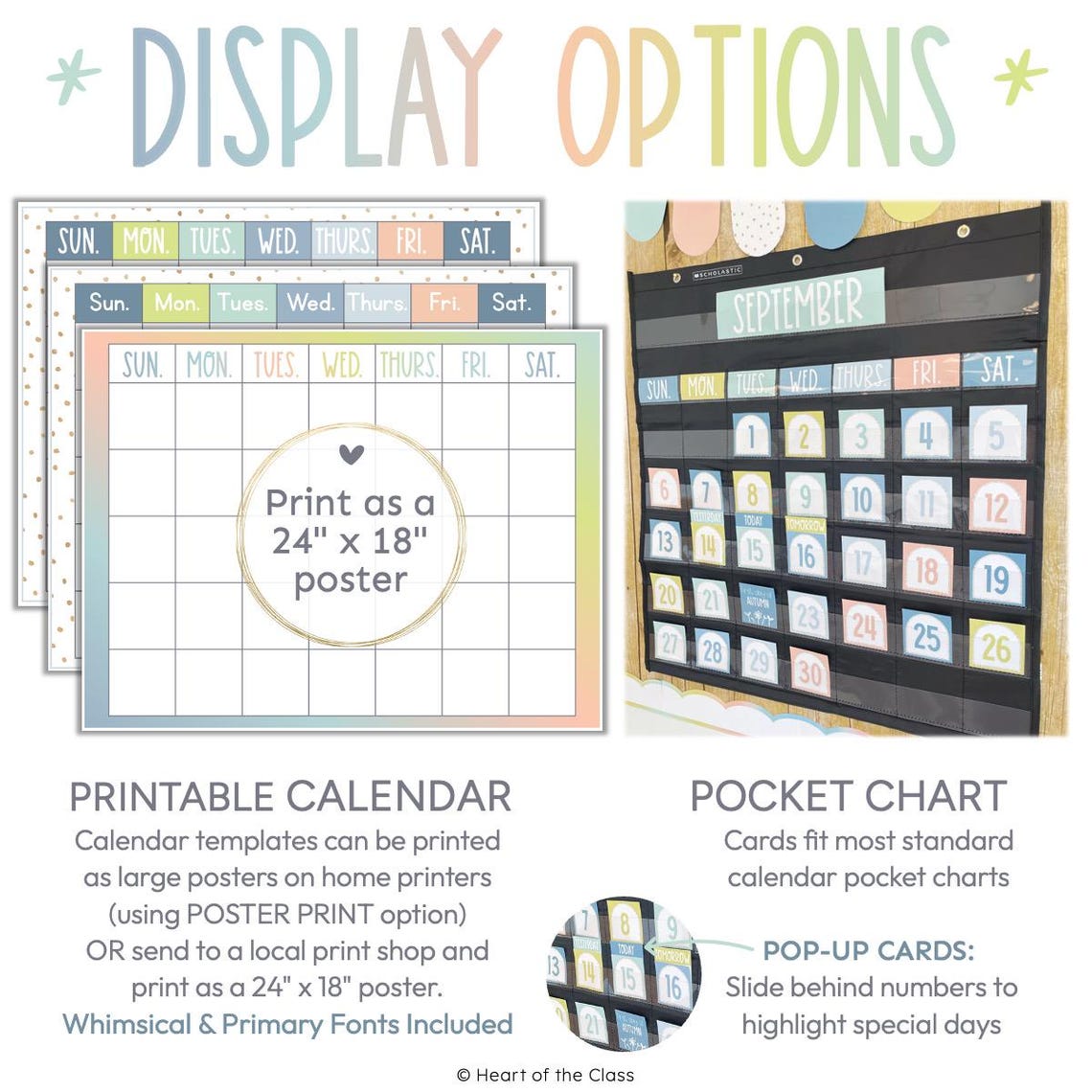 Hello Calm Classroom Calendar, Weather, and Days in School Bulletin ...