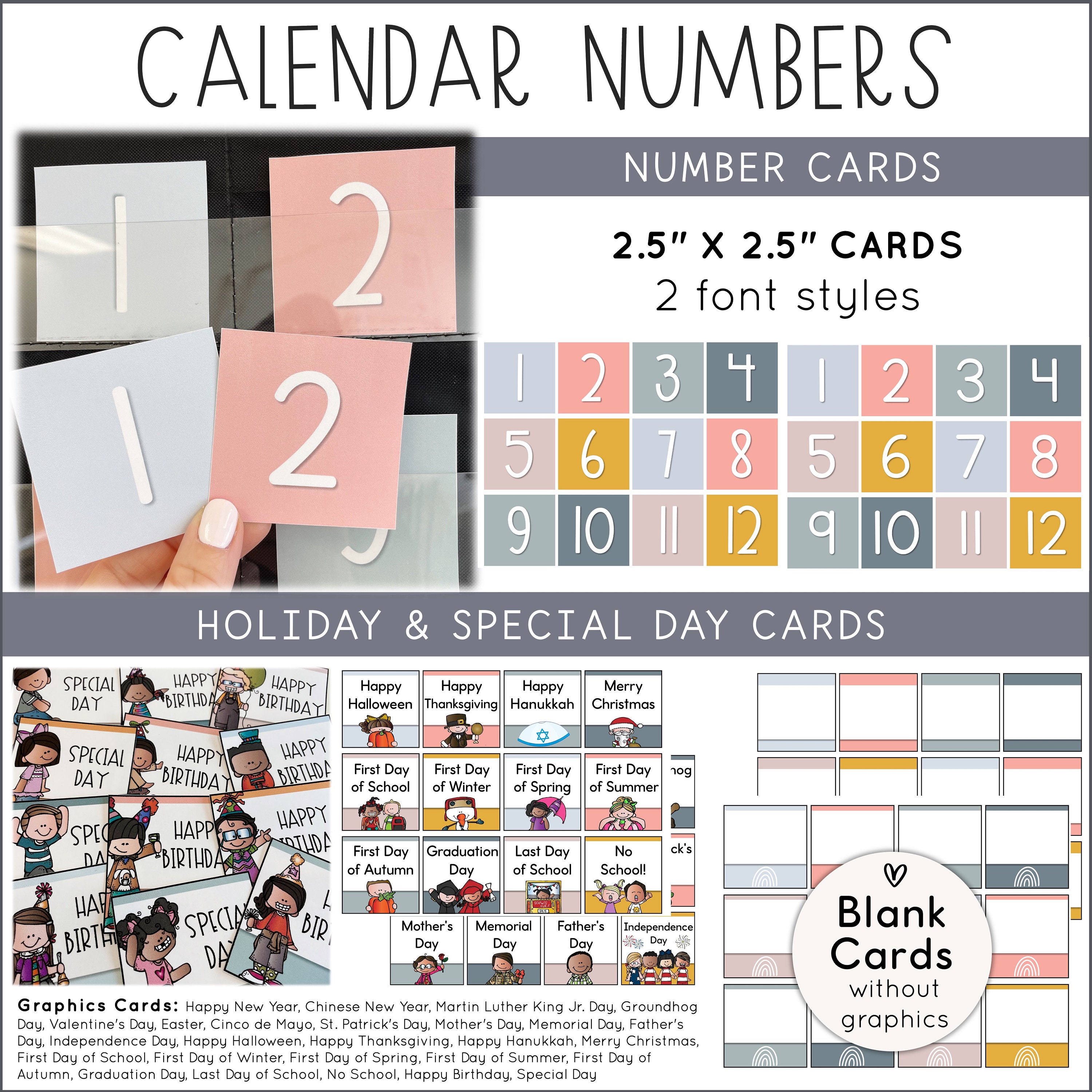 Classroom Calendar | Boho Rainbow Classroom Decor | Editable Classroom ...