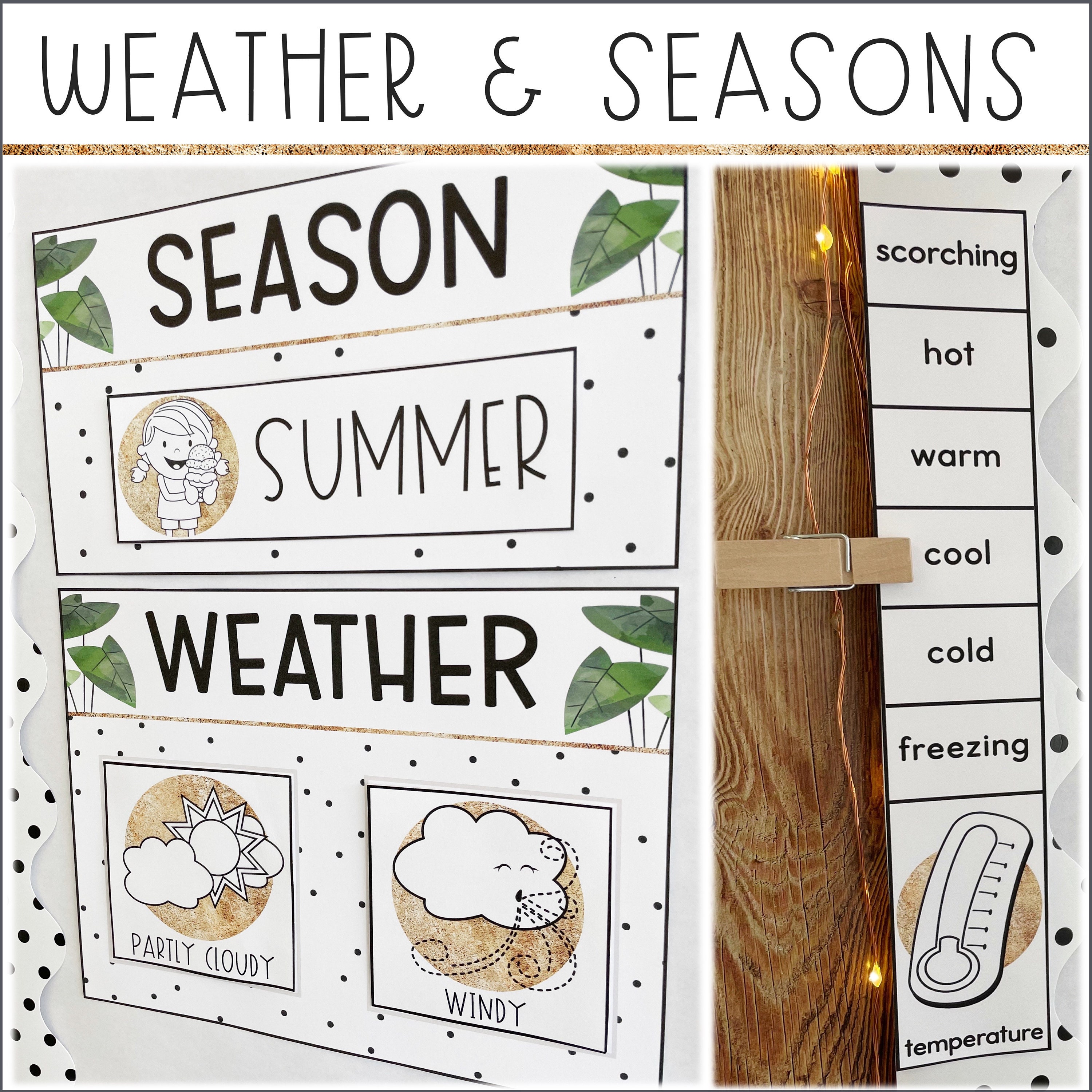 Boho Classroom Calendar Boho Plants Editable Classroom - Etsy