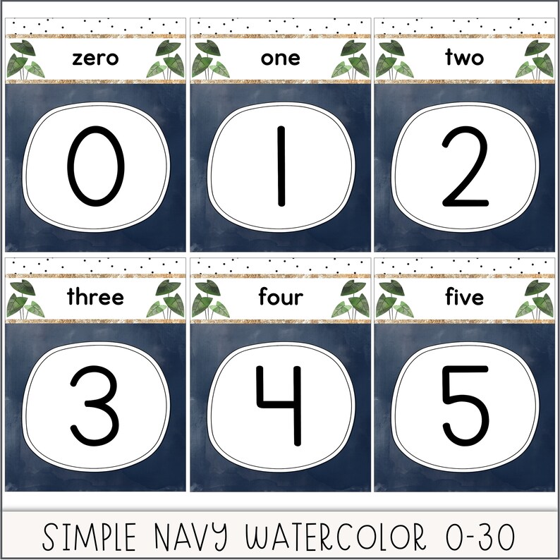 Boho Number Posters | Ten Frame Posters | Number Line | Boho Plants ...