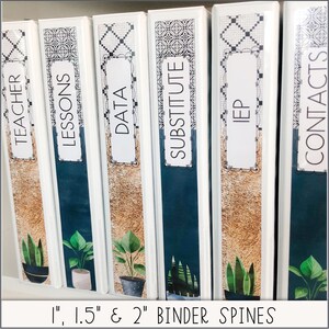 Binder Covers and Spines | Boho Plants Classroom Decor | Editable ...
