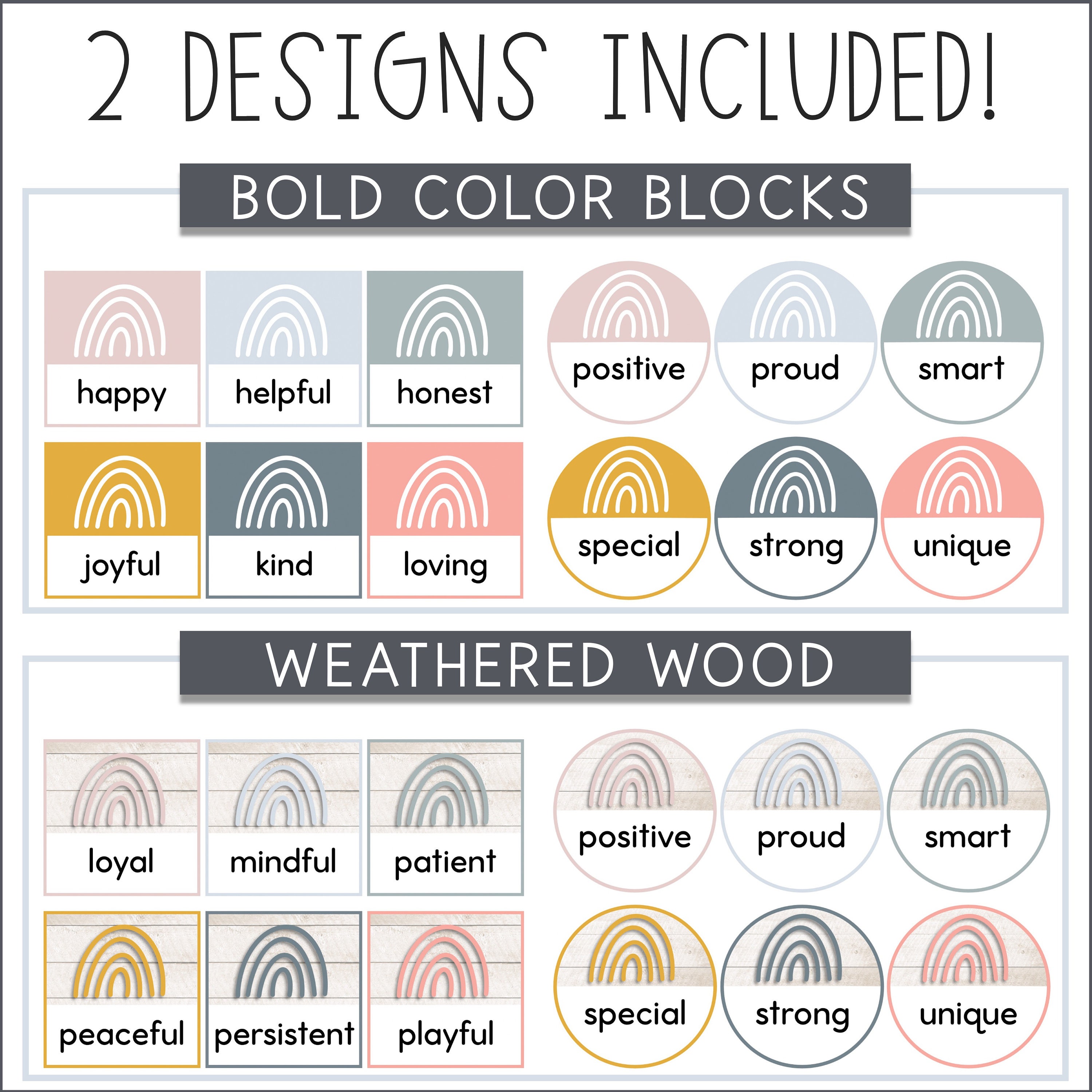 Affirmation Station Boho Rainbow Classroom Decor Affirmation Mirror - Etsy