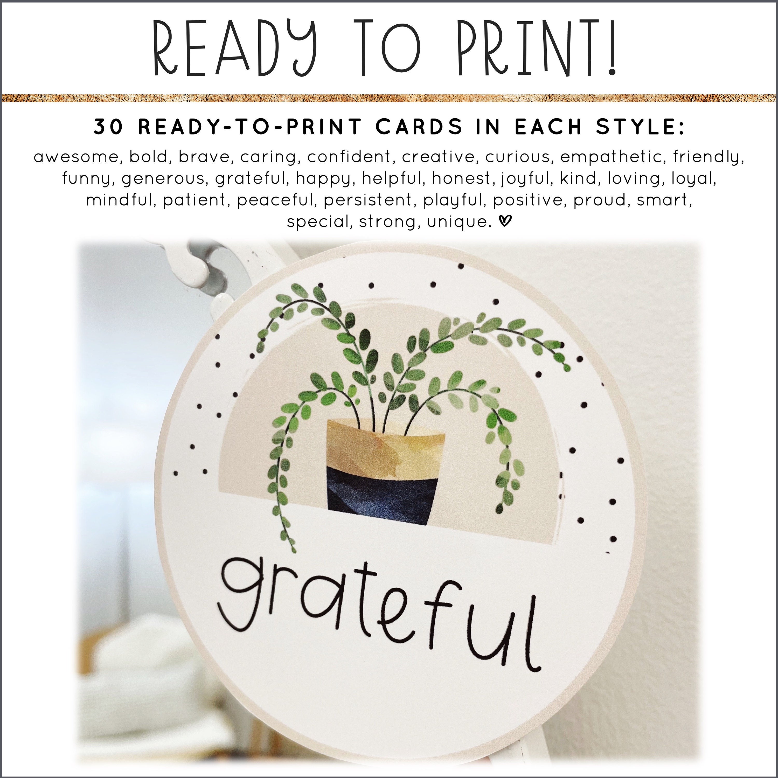 Classroom Affirmation Station Modern Boho Classroom Affirmation Cards ...