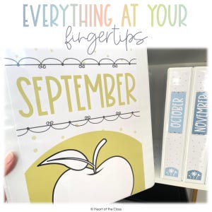 Hello Calm Monthly Theme Teacher Binder Covers and Spines | Editable ...