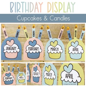 Hello Calm Classroom Decor Birthday Bulletin Board Display: Editable ...