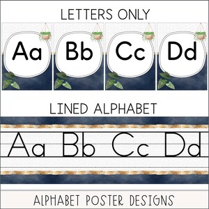 Modern Boho Classroom Alphabet Posters With Graphics | Printable ...