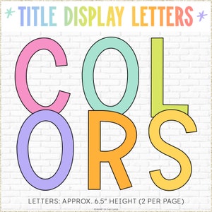 Classroom Color Posters | Hello Brights Classroom Decor | Printable ...