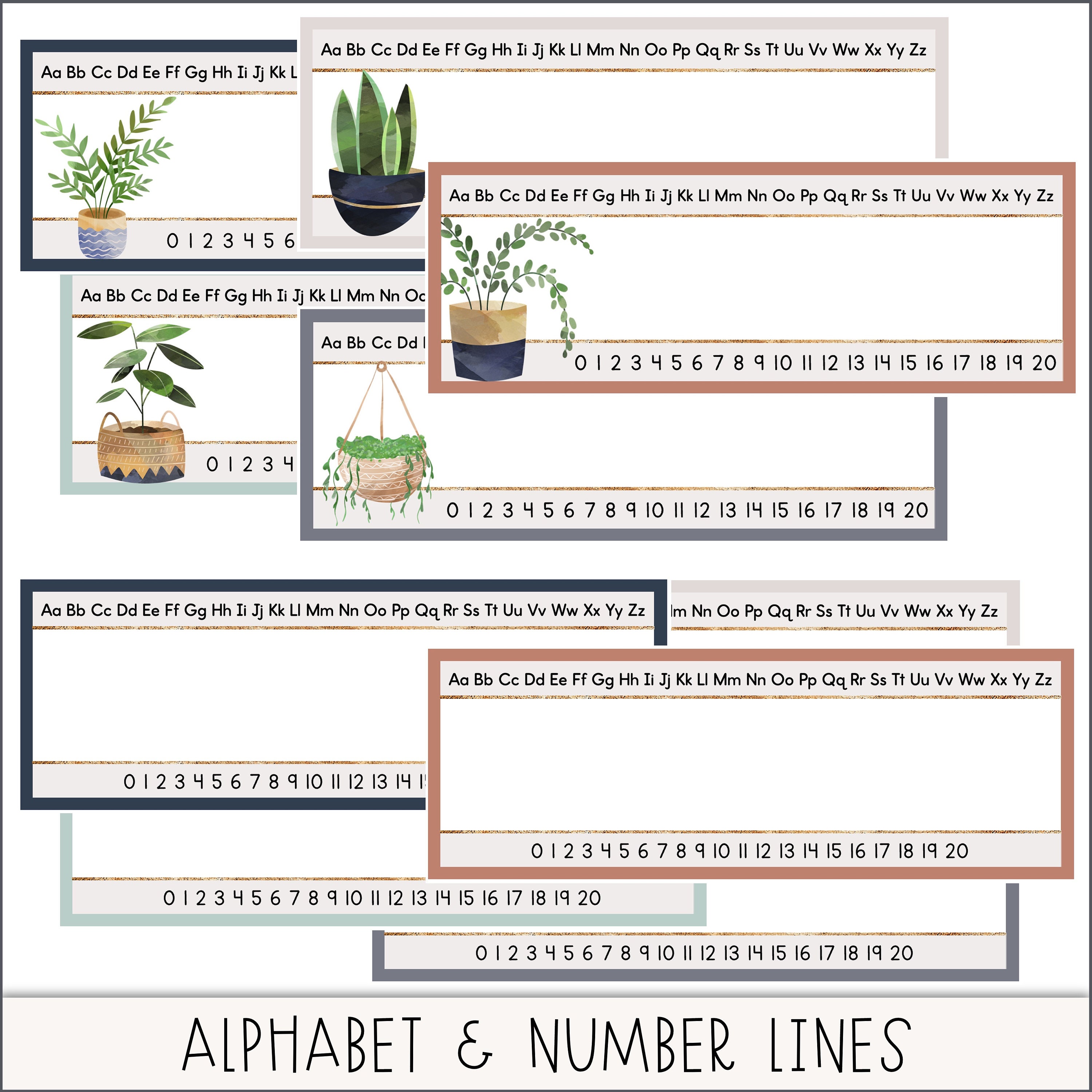 Boho Desk Name Tags Editable Classroom Student Name Tags Boho Plants ...