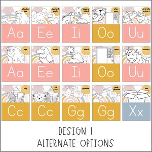 Alphabet Posters | Boho Rainbow Classroom Alphabet | Primary Alphabet ...