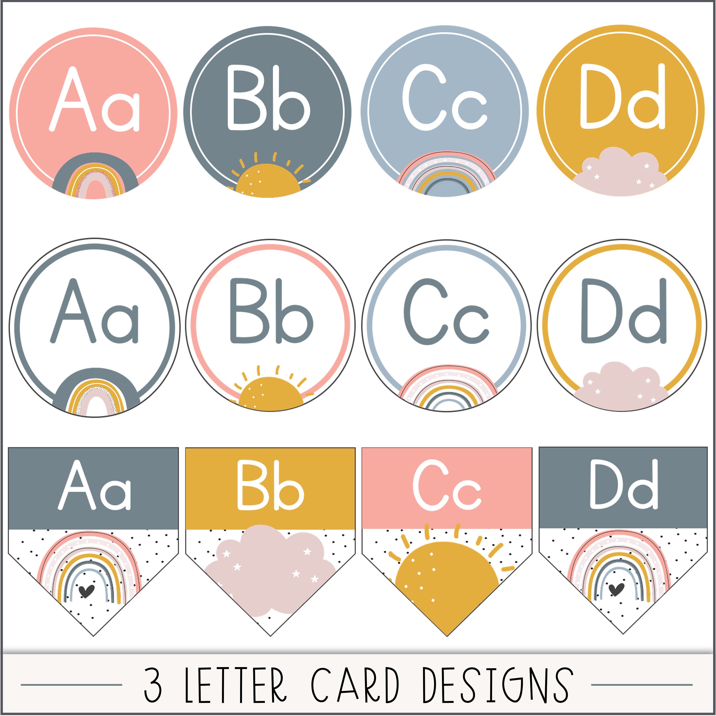 Boho Rainbow Classroom Word Wall Editable Word Wall Sight - Etsy