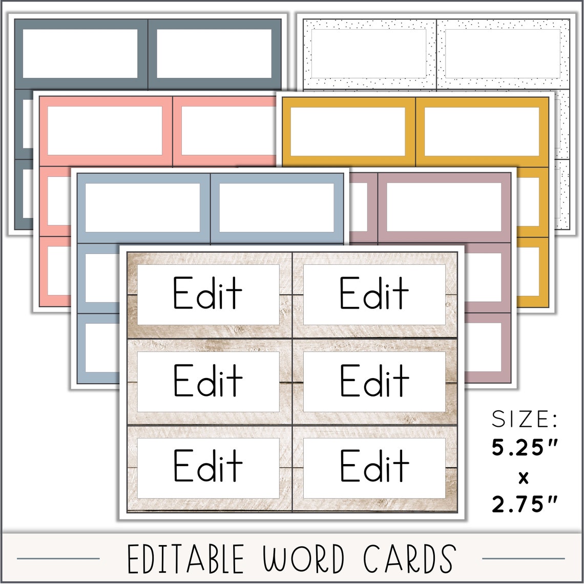 Boho Rainbow Classroom Word Wall Editable Word Wall Sight - Etsy