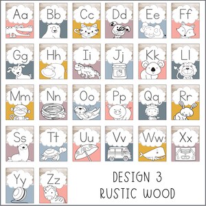 Alphabet Posters | Boho Rainbow Classroom Alphabet | Primary Alphabet ...