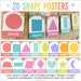 Classroom Shape Posters With 2D and 3D Shapes | Editable Text | Hello ...