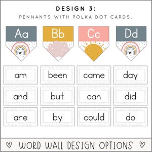 Boho Rainbow Classroom Word Wall | Editable Word Wall | Sight Word ...