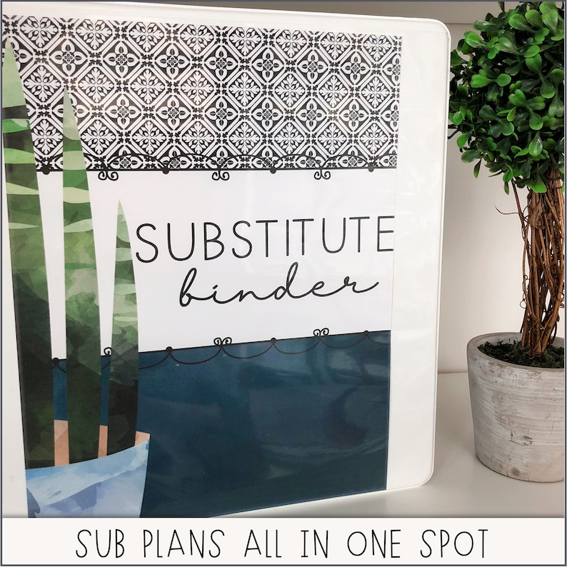 Binder Covers and Spines Boho Plants Classroom Decor - Etsy