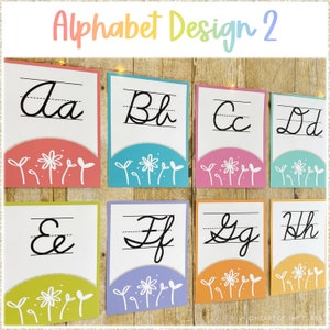 Classroom Cursive Alphabet Posters | Hello Brights Classroom Decor ...